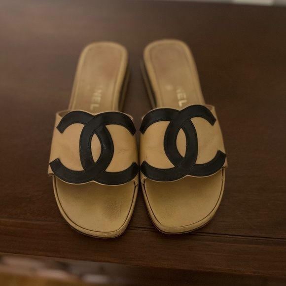 CHANEL | Shoes | Chanel Slides | Poshmark